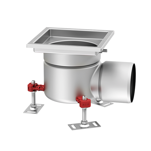 Fixed height with horizontal outlet - Square top