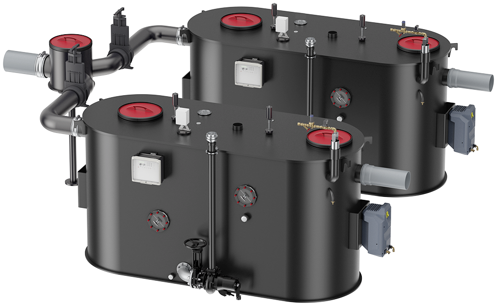Grease separator LipuJet-P-OAP extension stage 3 – parallel