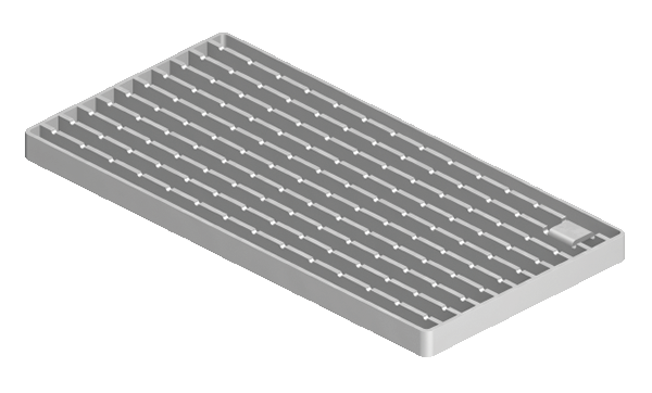 ACO hygienic ladder grating