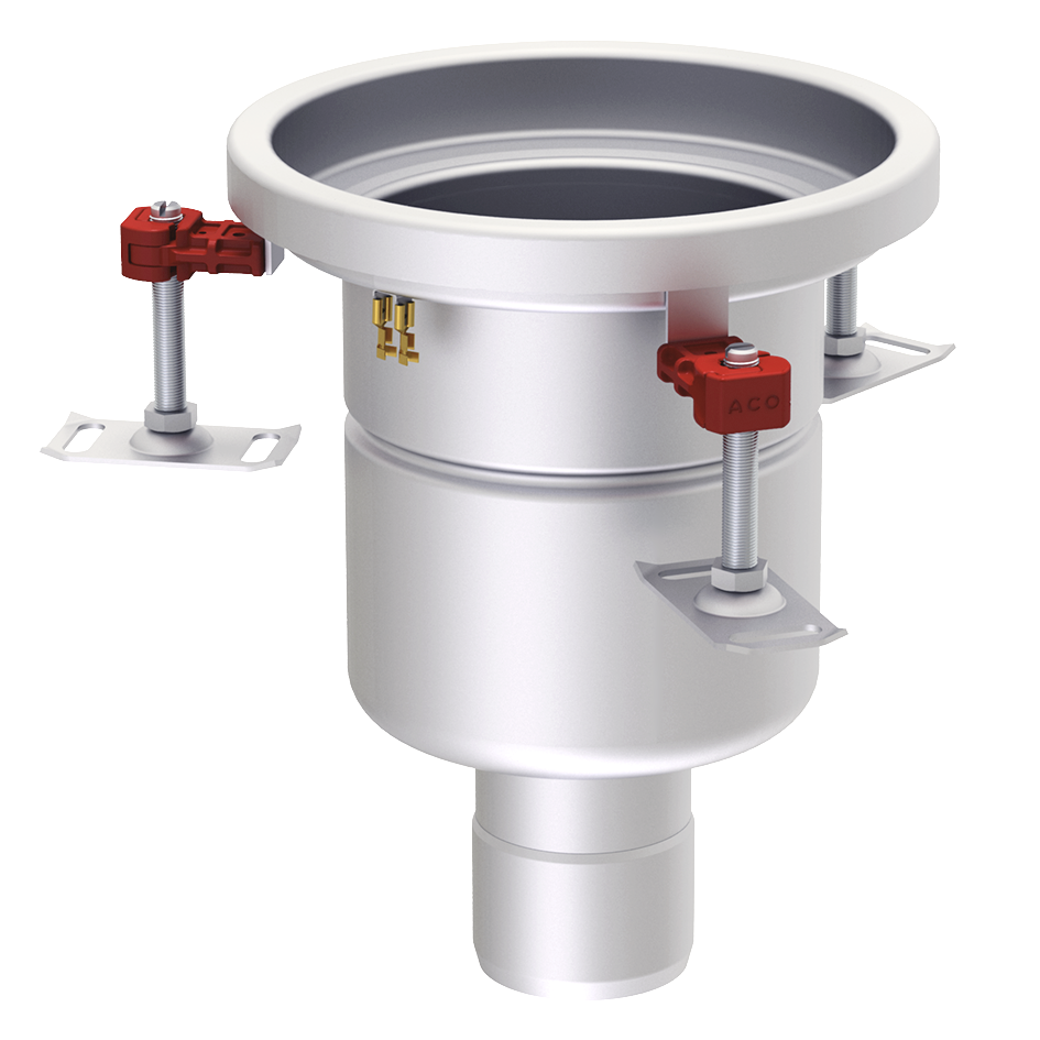 Fixed height with vertical outlet - Round top