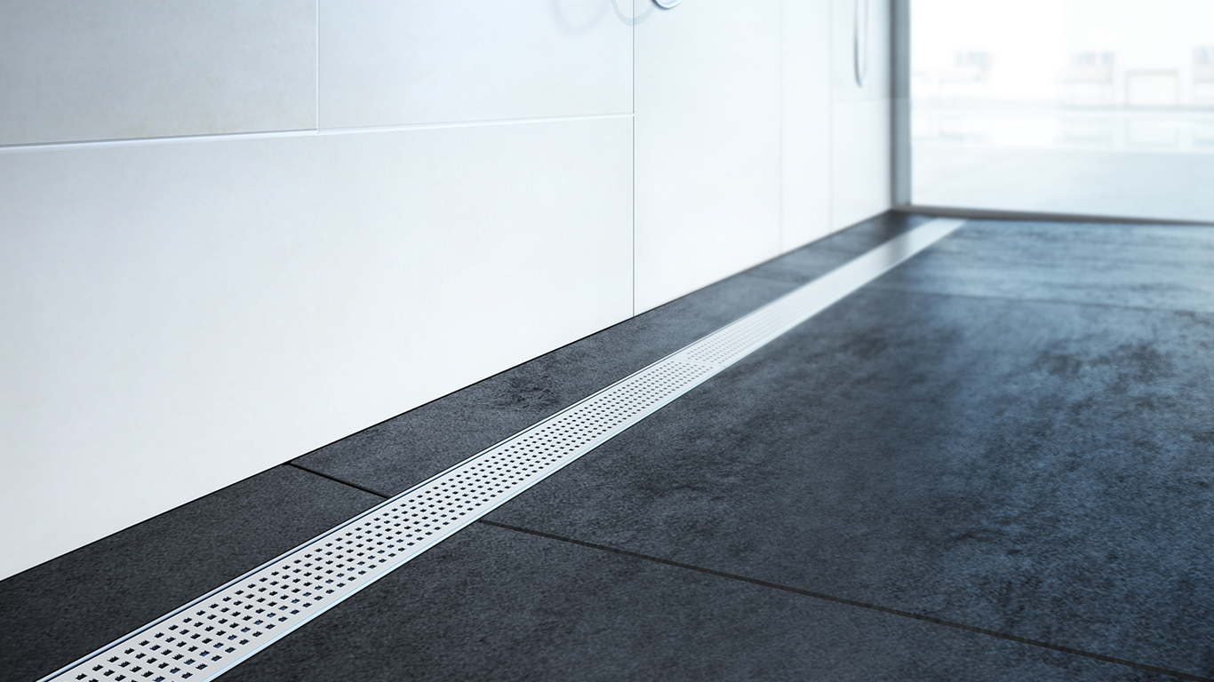 Straight shower channels | Channels, gratings and covers