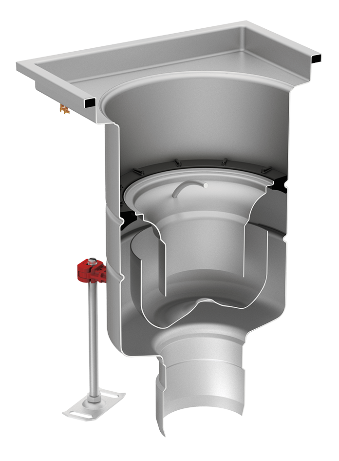 Extended fixed height – vertical outlet