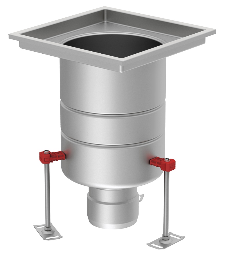 Extended fixed height – vertical outlet