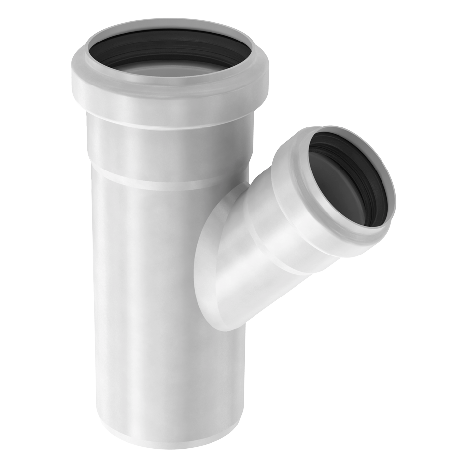 Single branch reduction 45°