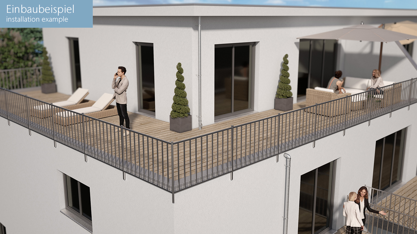 ACO flat channel - cascade drainage