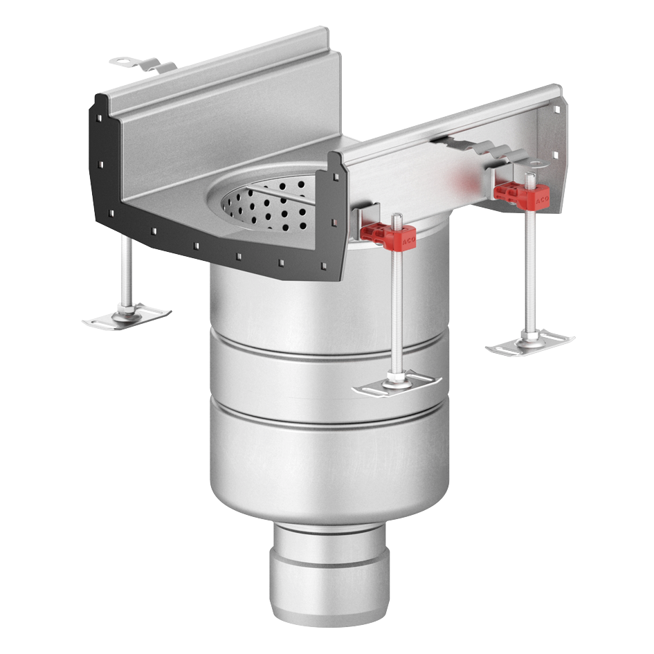 Centre outlet with ACO gully 218 - fixed height