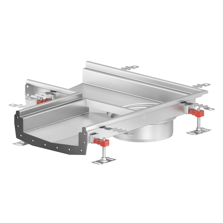 Corner unit with outlet