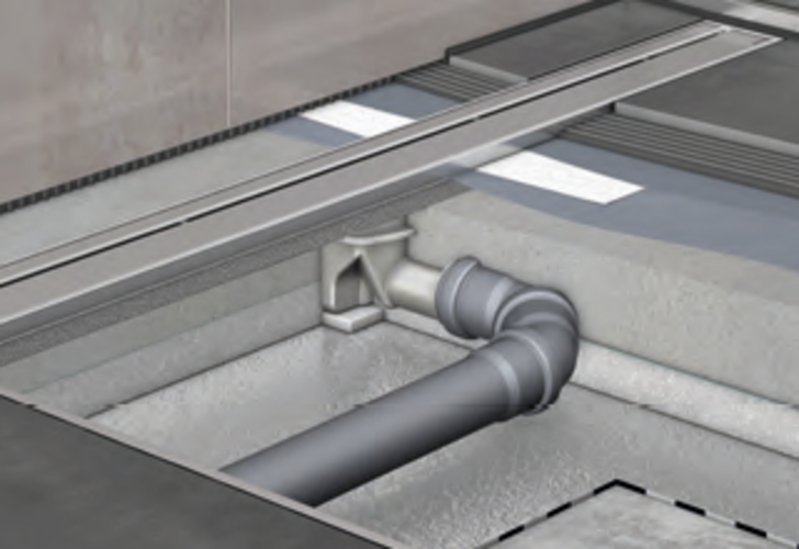 Channel body ACO ShowerDrain M+, Installation height top edge screed ...